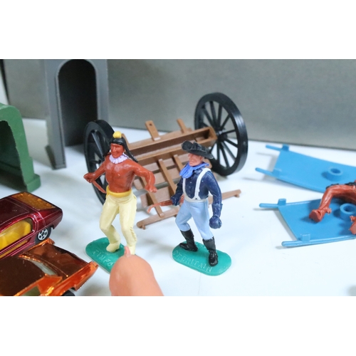 Collection of Timpo plastic figures featuring Cowboys And Indians ...