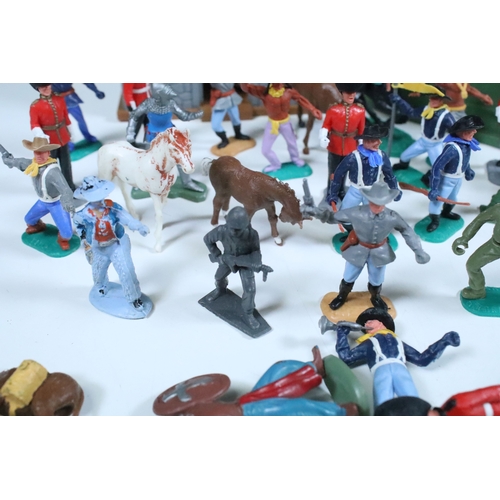 Collection of Timpo plastic figures featuring Cowboys And Indians ...
