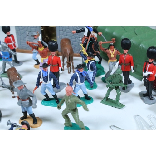 Collection of Timpo plastic figures featuring Cowboys And Indians ...