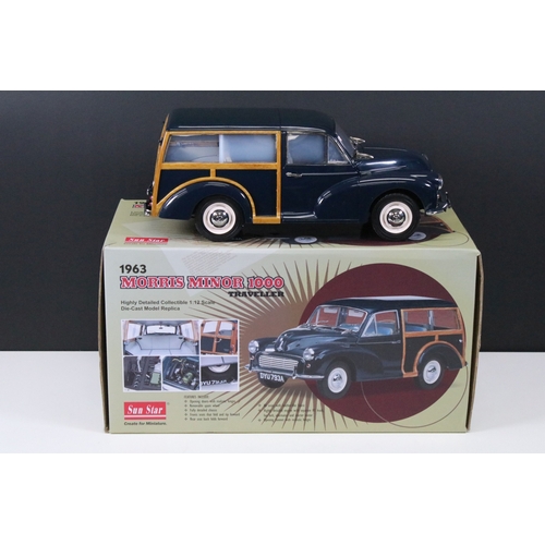 Boxed 1/12 scale ltd edn Sun Star 1963 Morris Minor 1000 Traveller ...