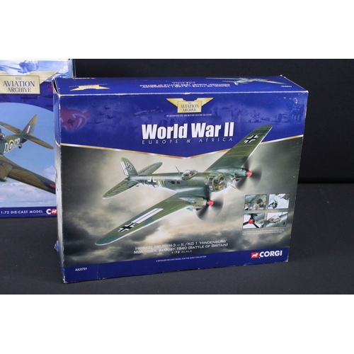 Four boxed Corgi Aviation Archive diecast models to include World War ...