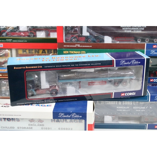 Ten boxed Corgi heavy haulage diecast models to include CC12918 Pentons ...