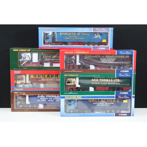 Ten boxed Corgi heavy haulage diecast models to include CC12918 Pentons ...