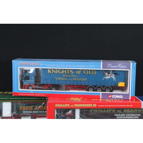 Ten boxed Corgi heavy haulage diecast models to include CC12918 Pentons ...