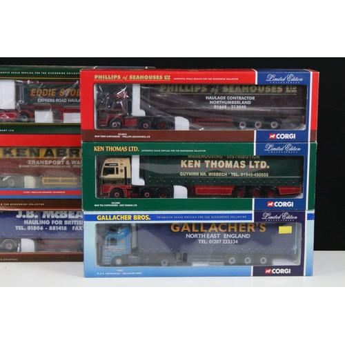 Ten boxed Corgi heavy haulage diecast models to include CC12918 Pentons ...