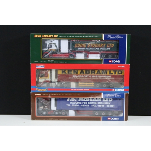 Ten boxed Corgi heavy haulage diecast models to include CC12918 Pentons ...