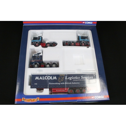 Three boxed Corgi heavy haulage diecast model sets to include CC99147 H ...