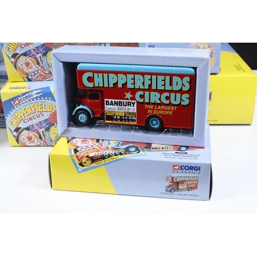 19 Boxed Corgi Chipperfield Circus diecast models to include 31703 ...