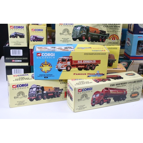 25 Boxed Corgi heavy haulage diecast models to include Drayman's Range ...