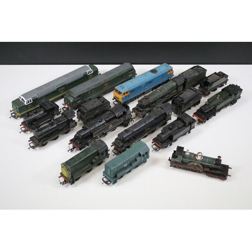 13 OO gauge locomotives to include Hornby R758 D7063 Diesel Engine ...