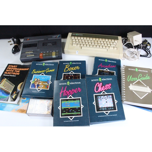 Retro Gaming - Acorn Electron Computer with a quantity of games ...