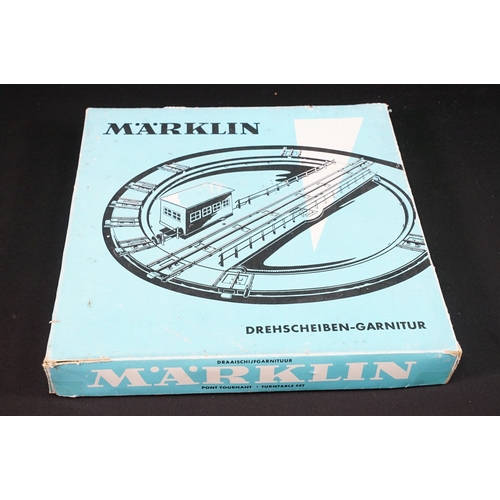 Two boxed Marklin HO gauge accessories to include 7189 Turntable and ...