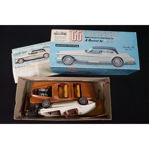 12 Boxed plastic model kits to include Revell 1270 Lincoln Futura ...