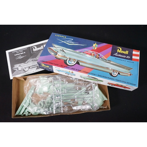 12 Boxed plastic model kits to include Revell 1270 Lincoln Futura ...