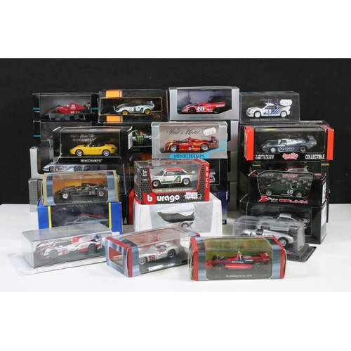 33 Boxed / cased racing related diecast models to include Pauls Model ...