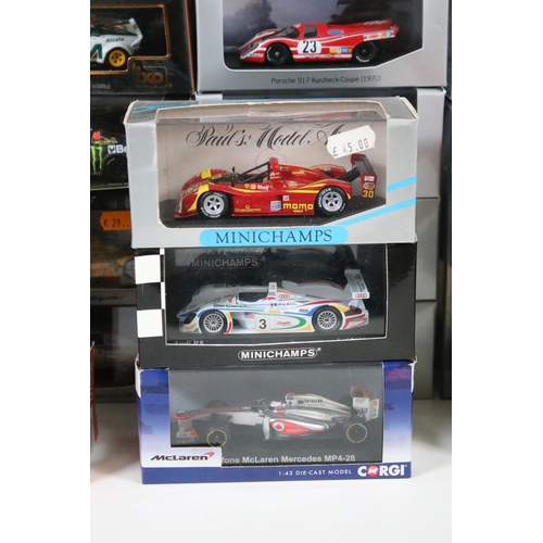 33 Boxed / cased racing related diecast models to include Pauls Model ...