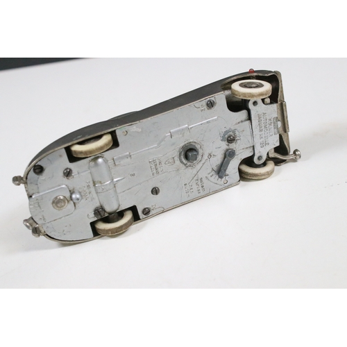 Prameta Jaguar XK120 diecast and clockwork model in chrome, some light ...