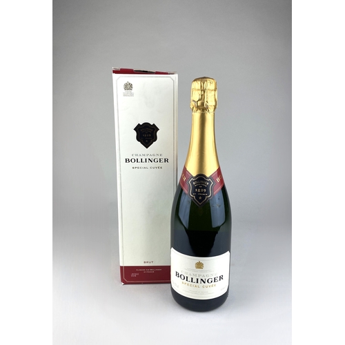 A 75cl bottle of Bollinger Special Cuvee champagne, boxed
