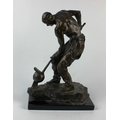 Albert Toft (1862-1949), The Metal Pourer, bronze sculpture, signed and ...