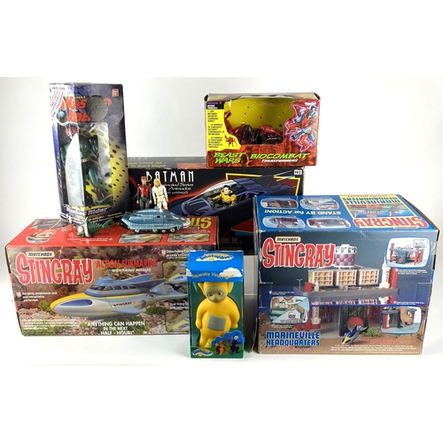 A boxed Matchbox Stingray model Marineville Headquarters and Action ...