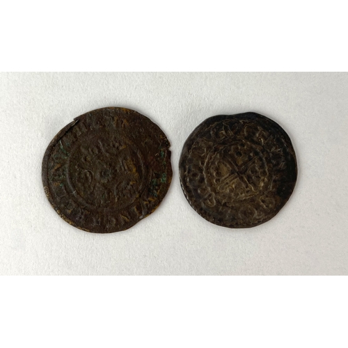 A Henry III short cross penny and a jetton