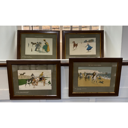 Lance Thackeray (1869-1916) & Lionel Edwards (1878-1966): a series of four original lithographs,