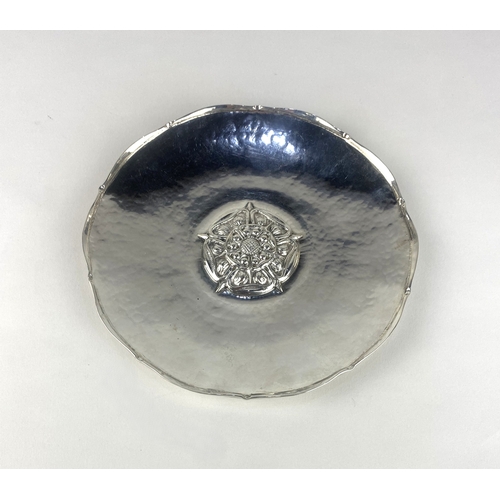 An Arts & Crafts silver rose dish by Omar Ramsden, George V, London ...