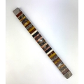 A Grand Tour style sectional specimen marble ruler 37.5cm long