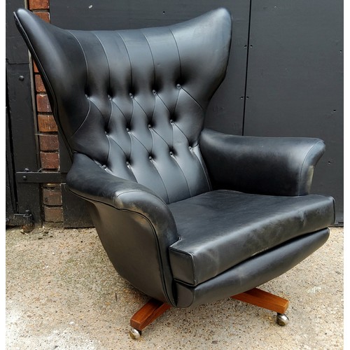 A G-Plan Model 6259 'Blofeld' armchair designed by Paul Conti, black ...