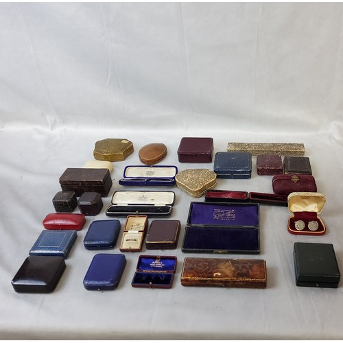 A collection of Victorian, Edwardian and later jewellery boxes. Various ...