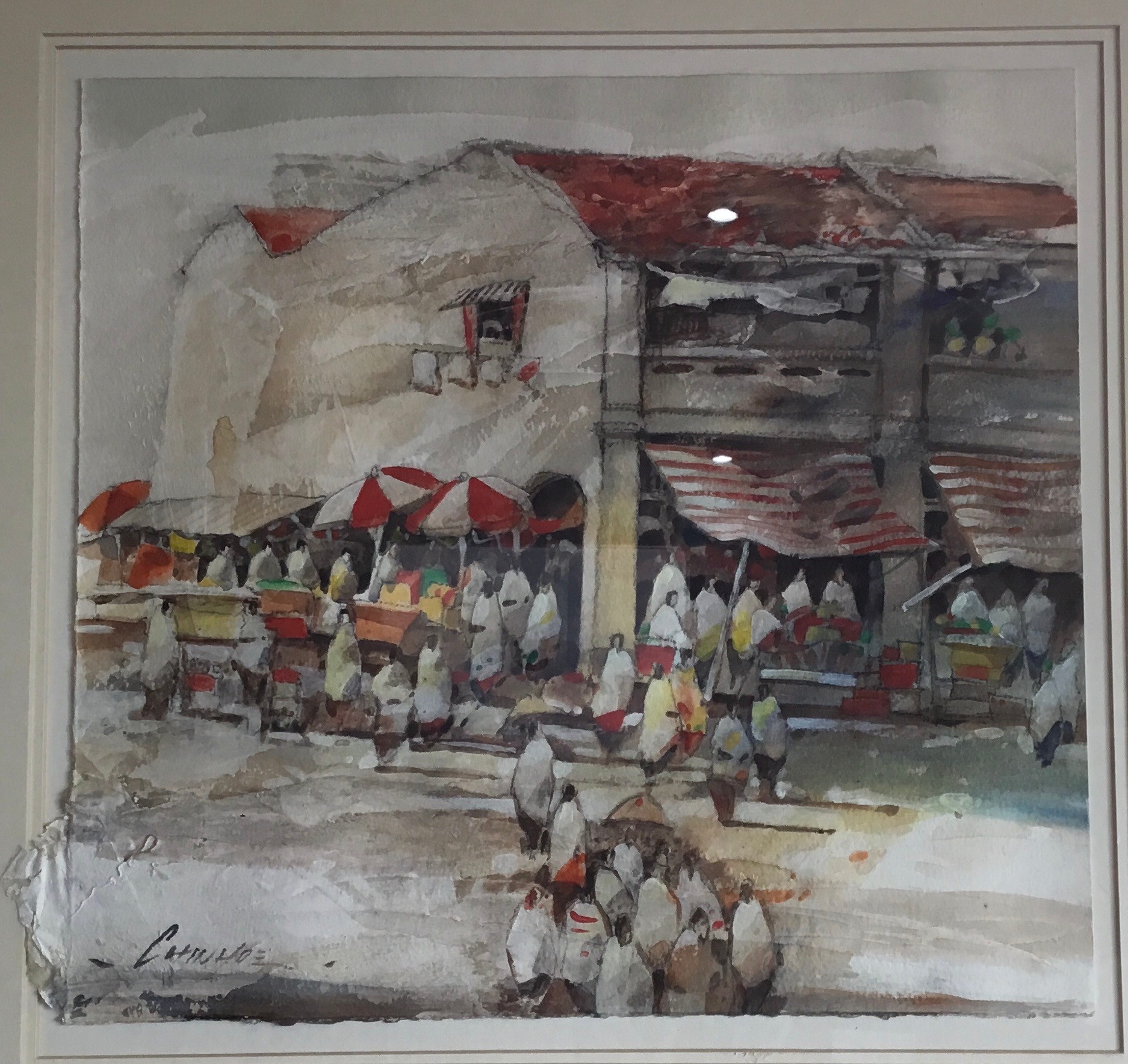 Yap Chin Hoe (b. 1970) Busy Street Scene signed, watercolour and ...