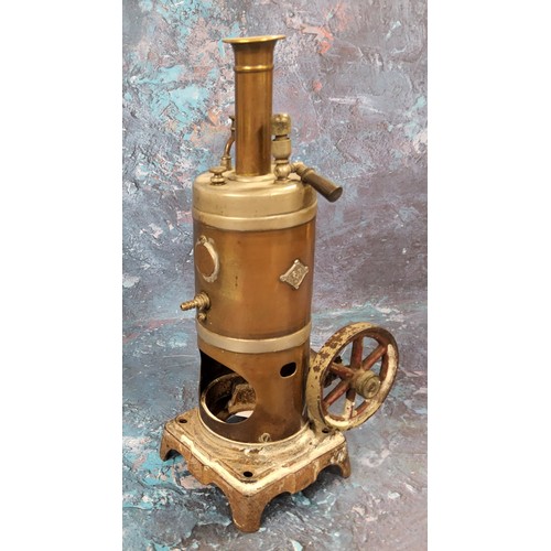 A Bing vertical static steam engine, mounted with a GBN lozenge (af)