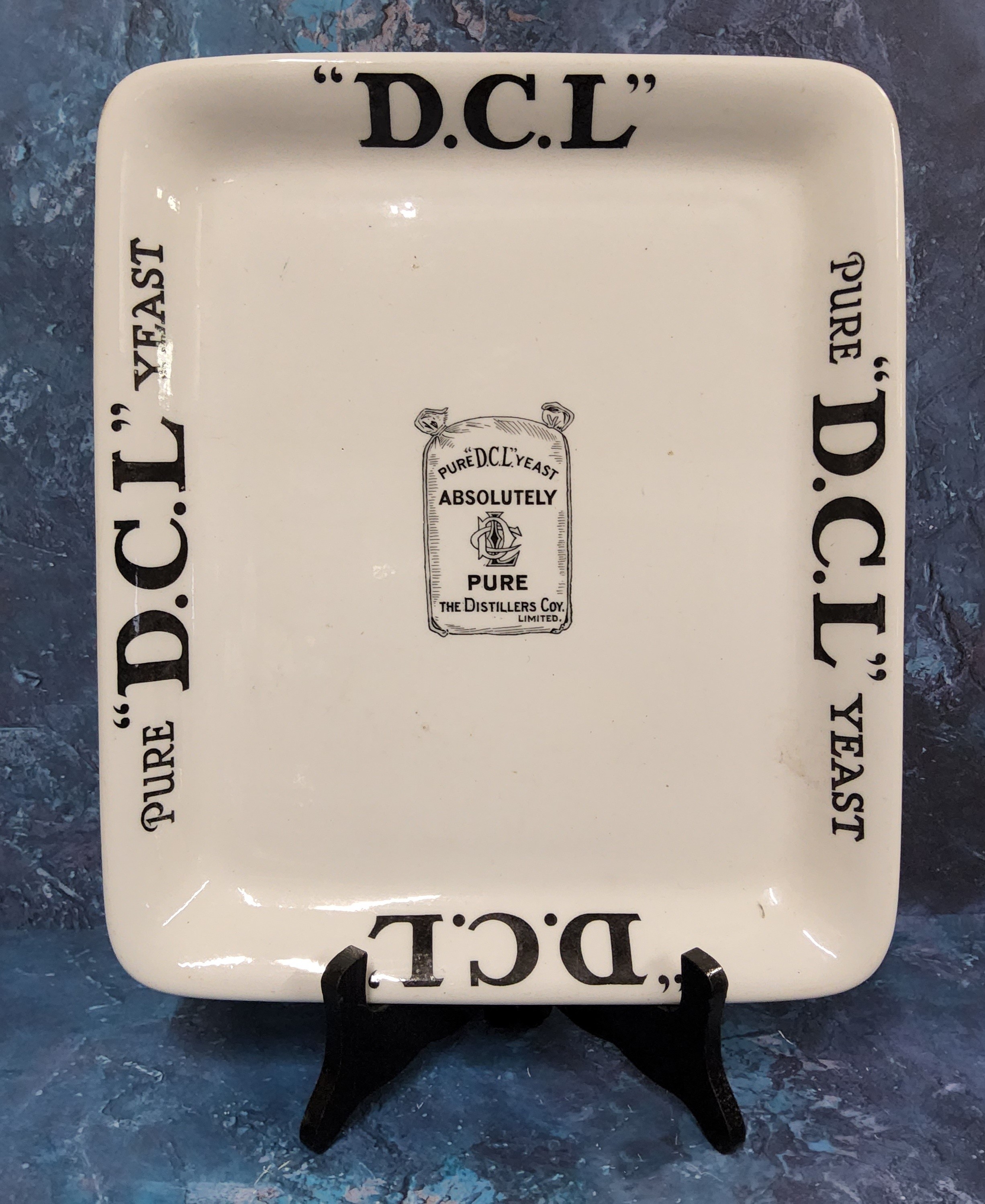 A 19th century rounded rectangular Grocer's Advertising Plate, for Pure ...