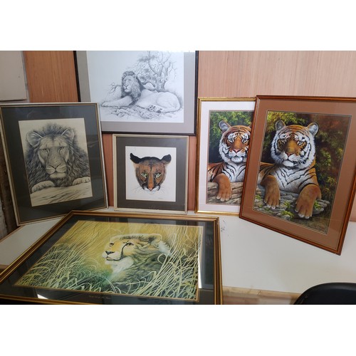 Peter Sturgess (1932-2015) Tiger, signed, dated 05, 47cm x 33cm ...