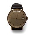 A 9ct gold Jean Renet gentleman's wrist watch, Swiss quartz movement ...