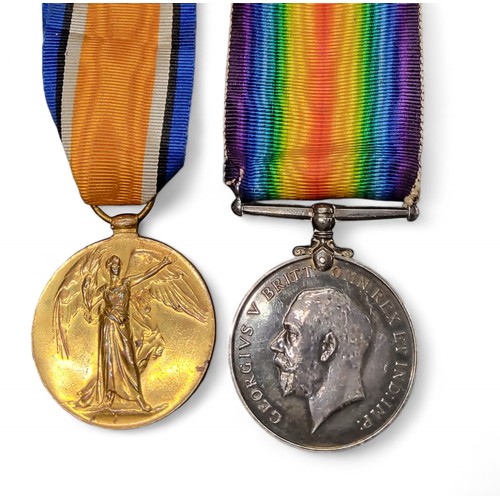 Medals, World War I, a pair, British War and Victory, named to Private ...