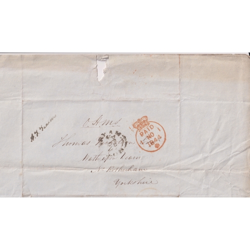Stamps- A GB collection of covers with 1858 Penny red plates with ...