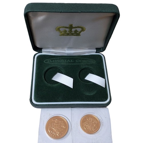 A Queen Elizabeth II full sovereign, dated 2005; a Queen Elizabeth II ...