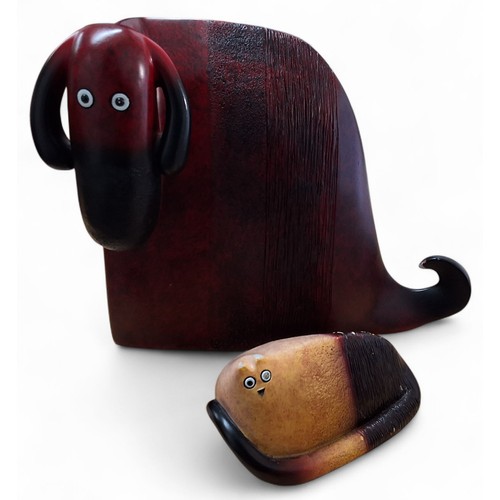 Govinder Nazran (1964-2008) a resin sculpture titled 'Dog Lover ...