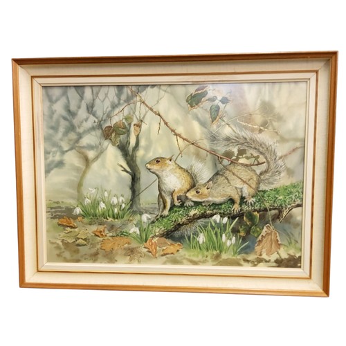 Robin Gibbard (1930 - 2014), Squirrel in Autumn, signed, dated '76 ...