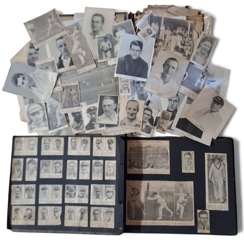 Cricket interest - an interesting scrap album of newspaper paper ...