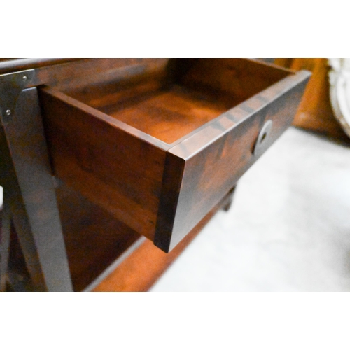 A Laura Ashley Balmoral range console table with two drawers over two ...