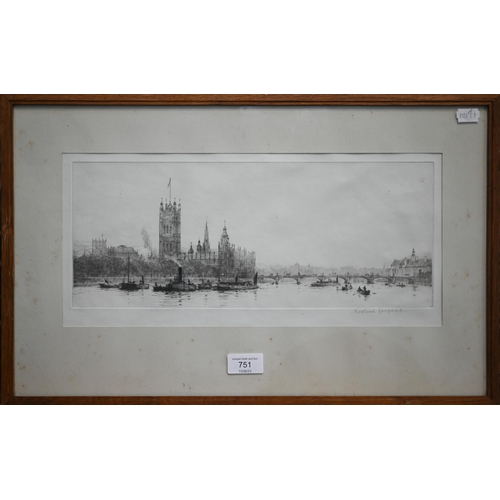 Rowland Langmaid (1897-1956) - 'The Houses of Parliament and ...