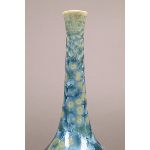 Three Willy van Bussel studio pottery bottle vases to/w a small pot and ...