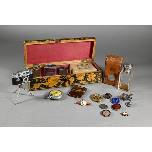 A 19th century Continental penwork box, the hinged lid decorated with ...