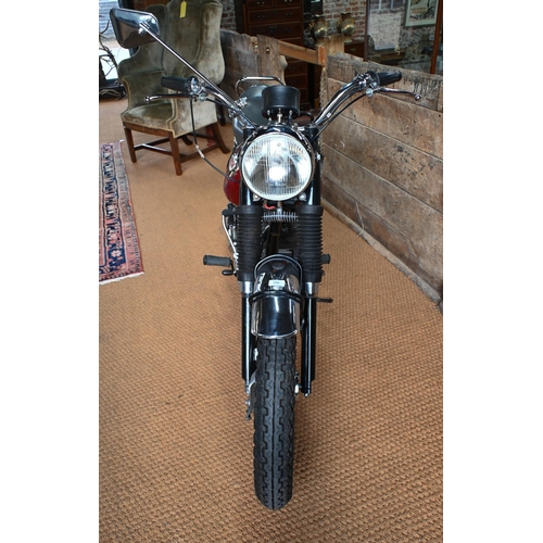 A classic BSA Starfire, 250 cc single cylinder motorcycle, model B25S ...