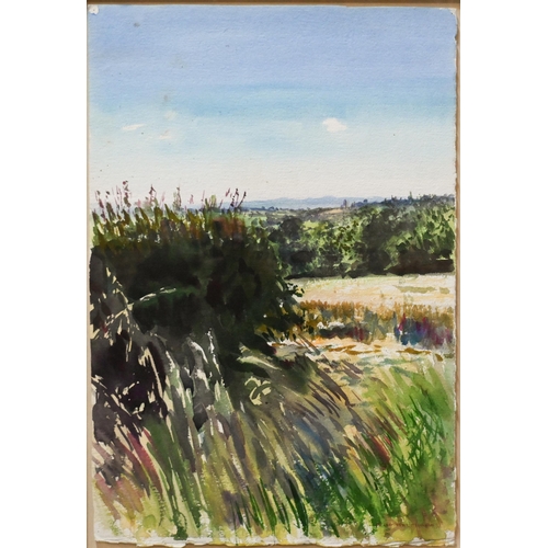 Howard Morgan (1949-2020) - 'Nr Leominster', watercolour, signed and ...