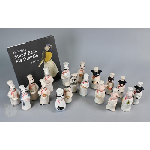 Stuart Bass - a selection of twenty one novelty 'Chef' pie funnels, to ...