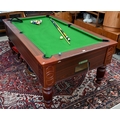A Windsor Challenger pool table with baise lined slate bed c/w cover ...