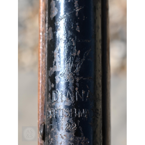A BSA Meteor .22 air rifle and a Diana example to/w a cased Halex two ...